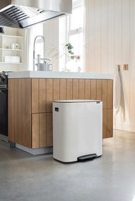 Brabantia BO pedálový koš 2x30L bílá