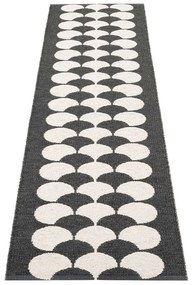 Vinylový koberec Pappelina POPPY Black/Vanilla velikost: 70x250cm