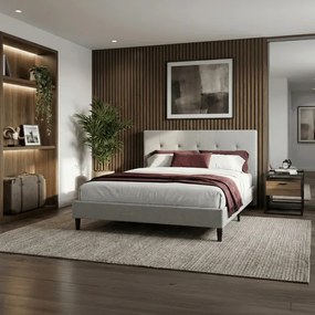 Manželská postel béžová 180x200 cm BED-M180 CRM2