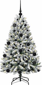 Umělý vánoční stromeček 120 cm 150 LED Teplá bílá PVC a ocel 3395731