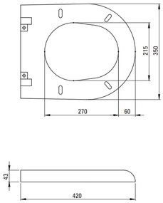 Aplomo Avis rimless WC závěsné se sedátkem