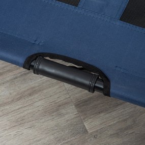 PawHut Vyvýšená postel pro psy a kočky – kempinková postel – pohodlný materiál Oxford Textilene s mikroperforací – 92L x 76W x 18H cm – Modrá | Aosom