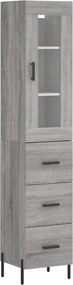 Skříň highboard šedá sonoma 34,5 x 34 x 180 cm kompozitní dřevo 3199247