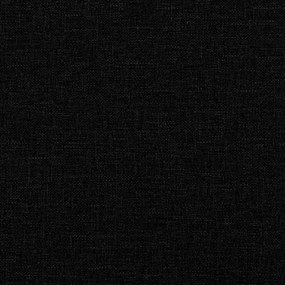 3místná pohovka s polštáři černá 180 cm textil - Default Title