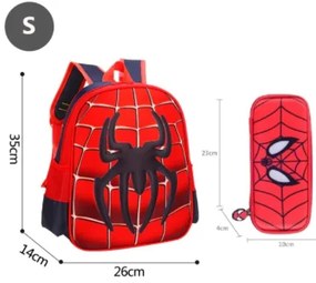 Školní batoh + pouzdro Spiderman - voděodolný ve 3 velikostech Varianta: Velikost S