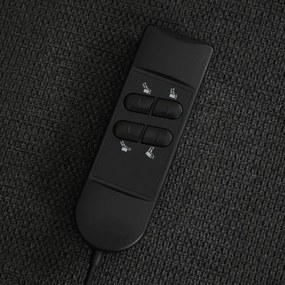 Elektrické polohovací TV křeslo SEN - šedá látka