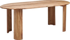 XXXLutz JÍDELNÍ STŮL, akácie, přírodní barvy, 208/100/76 cm P & B - Online Only jídelní stoly - 002641004401