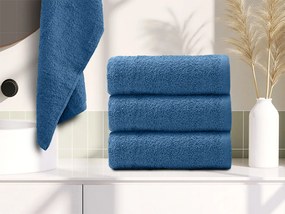 Ručník BASIC 50 x 100 cm tmavě modrý, 100% bavlna