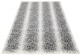 Moderní kusový koberec GRACE 4069A Pruhy krémový tmavě šedý Rozměr: 80x150 cm