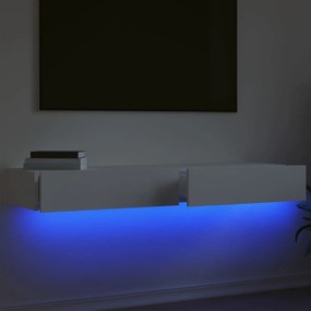 vidaXL TV skříňky s LED osvětlením 2 ks 60 x 35 x 15,5 cm [842887] Barva: Betonová šedá