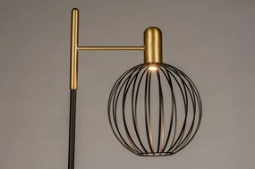 Stojací designová lampa Black Pin and Gold