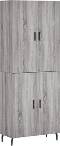 Skříň highboard šedá sonoma 69,5 x 34 x 180 cm kompozitní dřevo 3195697