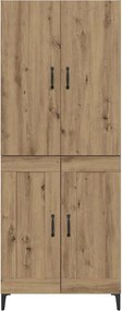 Vysoký bufet Artisanový dub 69,5 x 34 x 180 cm Kompozitní dřevo 3403587