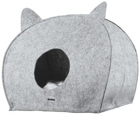 zoofari® Pelíšek pro kočky, 51 x 46 x 41 cm šedá