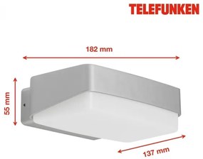 Telefunken 312204TF - LED Venkovní nástěnné svítidlo LED/14W/230V IP44