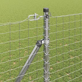 Evropský plot se hroty 10 x 1,6 m Pozinkovaná ocel Stříbrná 3350723