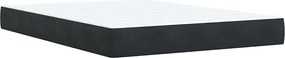 Box spring postel s matrací černá 140x200 cm samet 3287772