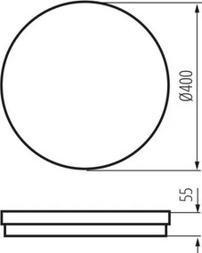 LED svítidlo Kanlux BENO ECO 40W CCT O W bílé 40W 3000K/4000K/6500K IP65 38386
