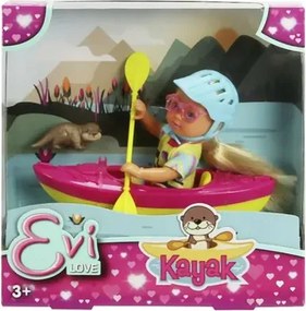 SIMBA Panenka Evička Evi Love s kajakem / 12 cm / od 3 let