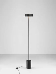 LED černá stojací lampa Thea