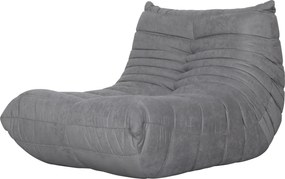 Designové křeslo Nua samet šedé