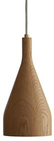 Minimalistické dřevěné svítidlo Timber Dekor: Přírodní dubové dřevo, Rozměr: ø140/279 mm