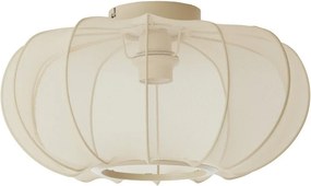 Krémové stropní svítidlo s textilním stínidlem ø 40 cm Plumalia – Light &amp; Living