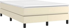 Rám postele s boxspringem krémový 120x200 cm umělá kůže 3120690