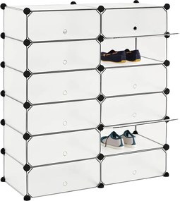 Organizér na boty se 12 přihrádkami, bílý 244921
