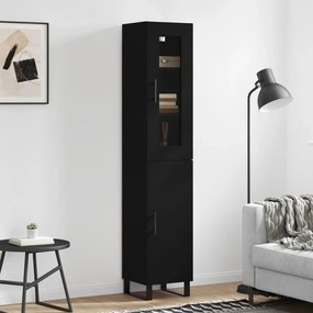 vidaXL Skříň highboard 34,5 x 34 x 180 cm kompozitní dřevo [3199195] Barva: kouřový dub