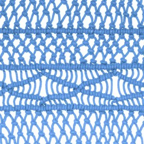Macramé závěs modrý 140 x 240 cm bavlna 323990