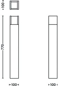 Philips - LED Venkovní lampa ARBOUR LED/3,8W/230V 77 cm IP44