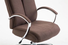 Kancelářská židle Vaud látka – hnědá