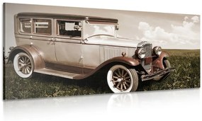 Obraz retro americký automobil - 120x60 cm