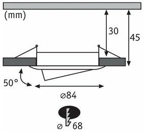 Paulmann 93483 - SADA 3xLED/6,5W IP23 Stmívatelné koupelnové svítidlo NOVA 230V
