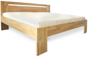 Dubová postel Grandioso 4 cm masiv cink - 140x200 cm