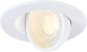 P 92411 LED vestavné svítidlo Zina IP65 5W / 8W 230V stmívatelné 2700 - 4000K bílá mat - PAULMANN