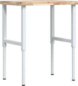 Pracovní stůl 80 x 60 x (73–99,5) cm masivní akácie obdélníkový 3309712