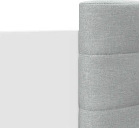 Rám postele s čelem bílý 160 x 200 cm kompozitní dřevo 3209905
