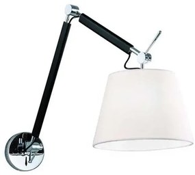 Designové nástěnné svítidlo Zyta S černá/stříbrná