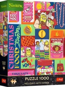 TREFL Puzzle Premium Plus Vánoce se Shrekem / 1000 dílků / 48 x 68,3 c