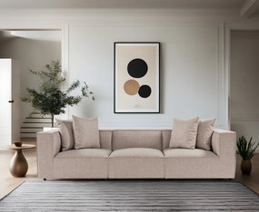 Atelier del Sofa 3-místná pohovka Sora 3 - Sand Beige, Písková Béžová