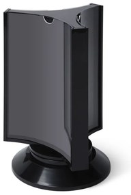 Otočný menu stojánek třístranný, formát DL (pro 22 × 9,9 cm), černá