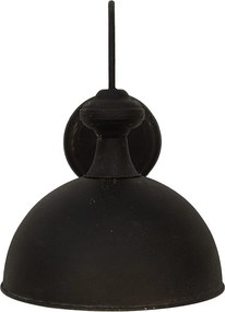 Černá antik nástěnná kovová lampa Bianna - 37*48*35 cm E27/max 1*60W