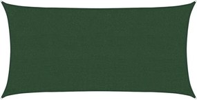 Plachta proti slunci 160 g/m² tmavě zelená 2 x 3,5 m HDPE 311448