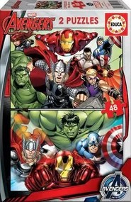 EDUCA Puzzle Avengers / Sjednocení 2x48 dílků / od 3 let