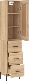 Skříň highboard dub sonoma 34,5 x 34 x 180 cm kompozitní dřevo 3200204