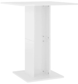 vidaXL Bistro stolek bílý s vysokým leskem 60 x 60 x 75 cm dřevotříska