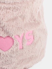 Sinsay - Úložný koš s nápisem TOYS - pastelová růžová