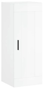 Skříň highboard bílá s vysokým leskem 34,5x34x180 cm kompozit,  3200211